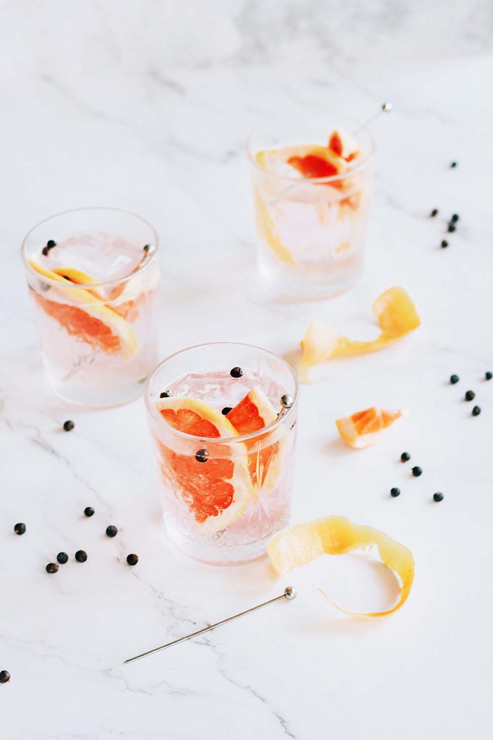 Grapefruit Fizz Cocktail Sparkling Citrus Mocktail- 5 Simple